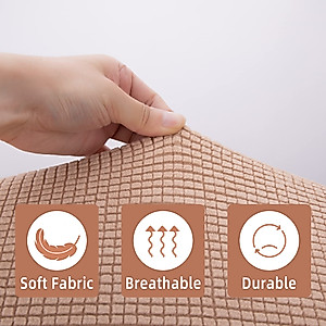 Tlswshsy RV Dinette Cushion Covers-Stretchable Loveseat Sofa Furniture Protector -Elastic Camper Cushion Slipcoversfor RV Camper Car Bench (Khak)