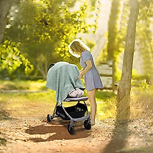 Lulu moon Muslin Swaddle Blanket Baby Receiving Blankets Neutral, 2 Pack, Sage