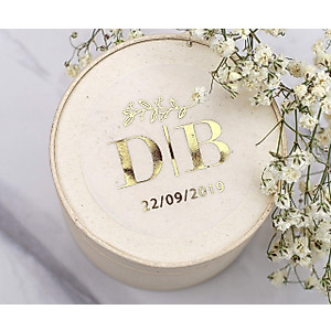 Wedding Favor Stickers Real Gold Foil Favors Bridal Party Decor Personalized Wedding Stickers Custom Gold Wedding Labels Wedding Party