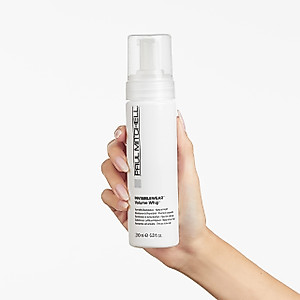 Paul Mitchell Invisiblewear Volume Whip Styling Foam, Humidity Resistance, Natural Hold, For Fine Hair, 6.8 fl. oz.