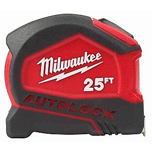 Milwaukee 48-22-6825 25 Foot Compact Auto Lock Tape Measure