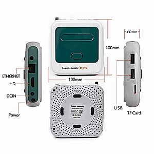 Kinhank Retro Video Game Console with built in 117000+Classic Games,Super Console X Pro Emulator Console for 4K HD TV, TV&Game Dual Systems,Up to 5 Players,LAN/WIFI,Dual Wireless Controllers,Best Gift