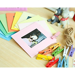 10 Pcs Paper Photo Frame Set for Fujifilm Instax Polaroid Mini 8, Mini 7S, Mini 25, Mini 50S, Mini 90 Instant Camera Films