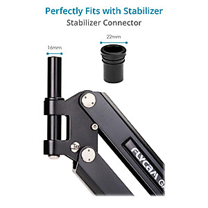 FLYCAM Galaxy Dual Arm and Vest Body Mounted Steadycam for Handheld Stabilizer for Video Camera Camcorder up to 10kg/22lbs (GLXY-AV)