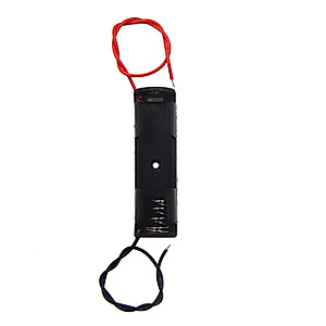 LAMPVPATH (Pack of 6) Single AA Battery Holder, 1 X 1.5V AA Battery Holder, AA Battery Holder with Leads Wires