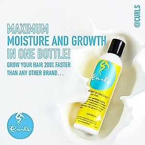 Curls Blueberry Bliss Blueberry & Coconut Hair Milk - 8 fl oz, Leave In Conditioner and Styler, Moisturizing & Nourishing, for Curly, Natural, and Coily Hair