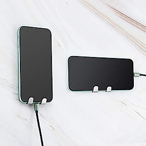 Adhesive Razor Hooks(8 Pack), WALTBRO Premium 304 Stainless Steel Waterproof No Drilling Shaver Holder, Heavy Duty Self Adhesive Hooks for Kitchen, Bathroom, Toilet, Multi Purpose Shaver Hook