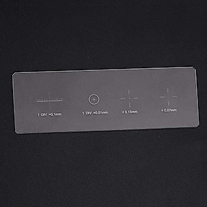 Microscope Slides Reticle Calibration Slide Ruler Microscope Objective Micrometer Calibration Slide Glass Stage Micrometer DIV 0.01mm