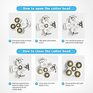 Electric Razor for Women Painless Leg Shaver Hair Remover for Leg Face Lips Body Arm Cordless Bikini Trimmer Lady Wet Dry Instant Shaver Waterproof and USB Rechargeable-Bald Head Shaver for Men