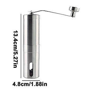 Manual Coffee Grinder, Manual Coffee Grinder with Ceramic Core, 250g Tailor Manual Coffee Grinder with Detachable Design, Detachable Hand Crank Coffee Grinder, with Ceramic Burr for Coffee Beans