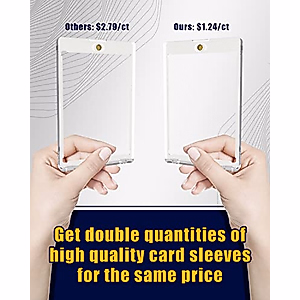 Magnetic Card Holders 24 Pack, 35PT One Touch Card Holder for Trading Card, Baseball Card, Sports Card