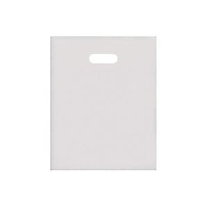 Medium Clear Frosted Plastic Merchandise Bags - 12” x 15” - Case of 250