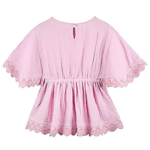 Gerber Baby Girl's Toddler Kaftan Swim Cover Up, Light Pink, 3-6 Months