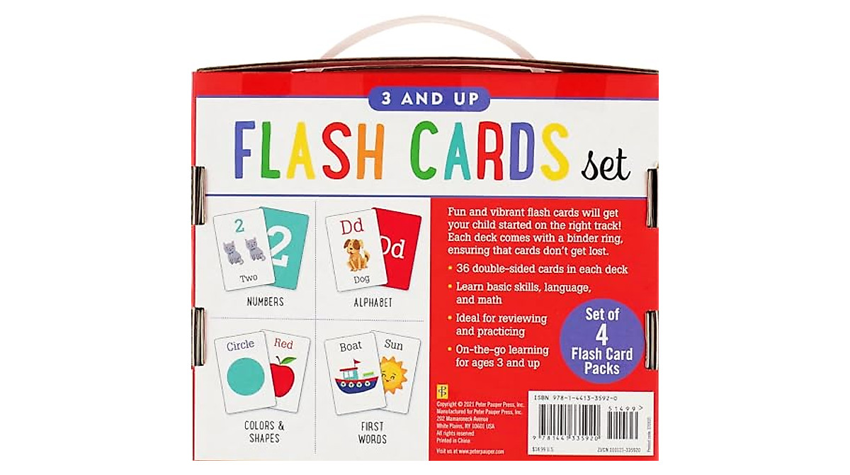 Flash Cards Value Pack - Alphabet, Words & Numbers