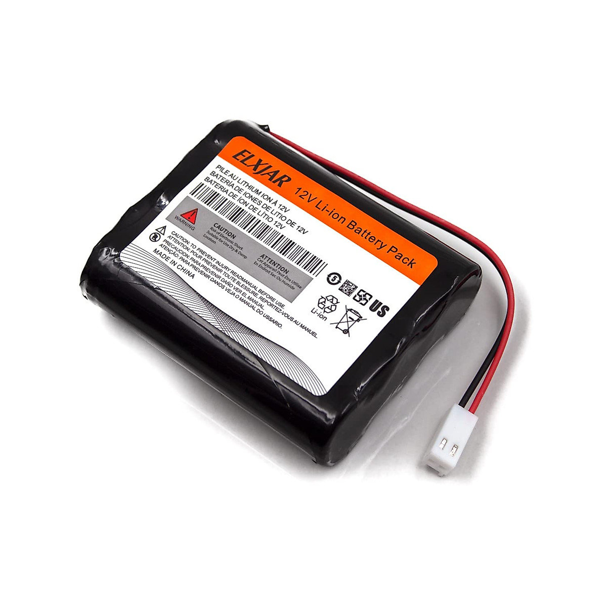 YUTSUJO (2-Pack) 11.1V 2600mAh Li-ion Battery Pack 18650 * 3 Cell with 2 Pin MTA-100 Connectors