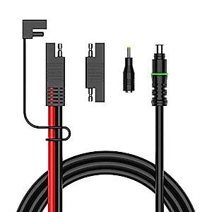 PolyEnergy DC8mm to SAE Connector with DC5521 Converter Adapter Compatible with Explorer 160 240 500 1000 and GZ Portable Power Station Solar Generator Portable Solar Panel 12AWG Heavy Duty Cord