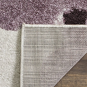 SAFAVIEH Adirondack Collection 4' x 6' Ivory / Purple ADR123L Floral Watercolor Non-Shedding Living Room Bedroom Accent Rug