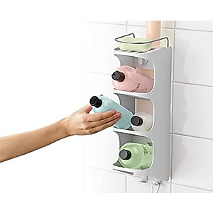 Joseph Joseph 70564 Capsule Shower Caddy 4-tier Compact Shower Shelf, White