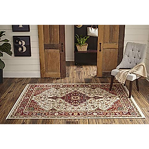Momeni Lenox Area Rug, 7'6" X 9'6", Red