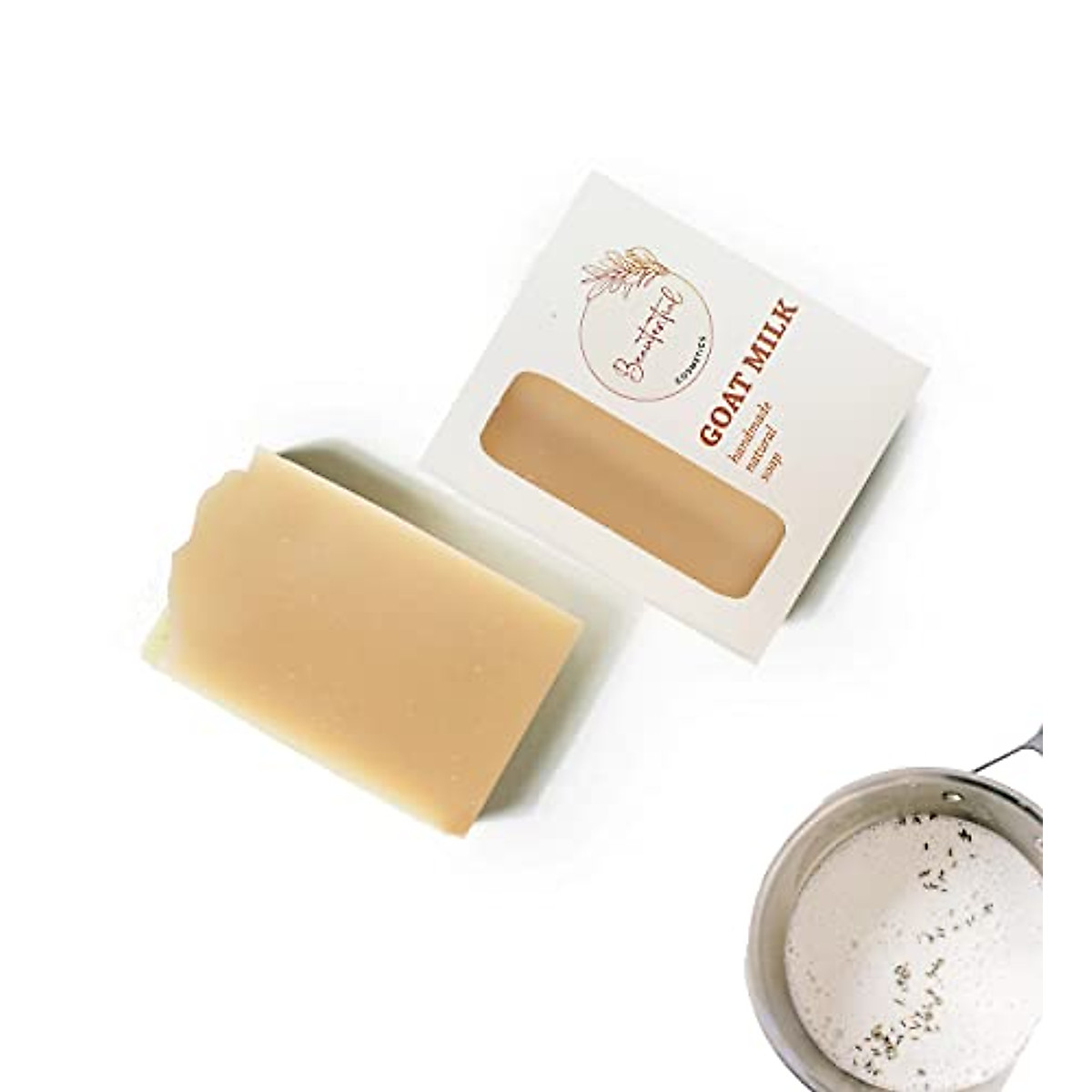 Beautential Cold Processed Handmade Soap Bar with a Luxurious Blend of All Natural Ingredients (Goat Milk)