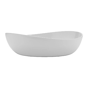 G.E.T. B-192-W Large Oval Melamine Serving Bowl, 6 Quart, White