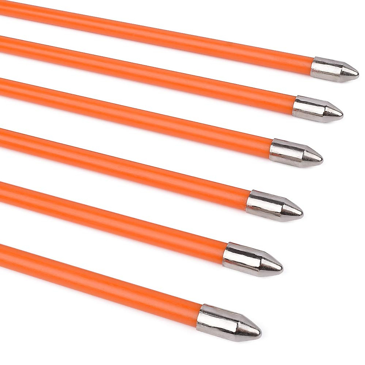 NIKA ARCHERY Fiberglass Arrows Youth Kids Practise Recurve Bows Compound Bow Shooting 12 pcs 24 inch Shafts