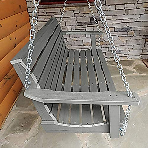 Highwood AD-PORW2-CGE Weatherly Porch Swing, 4 Feet, Coastal Teak