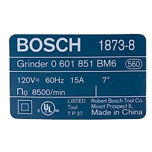 Bosch Parts 1619P07019 Nameplate