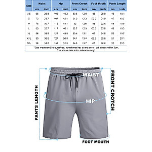 COOFANDY Men's 2 Pack Gym Workout Shorts 7 Inch Quick Dry Athletic Shorts Lightweight Running Shorts with Pockets Black/Dark Grey