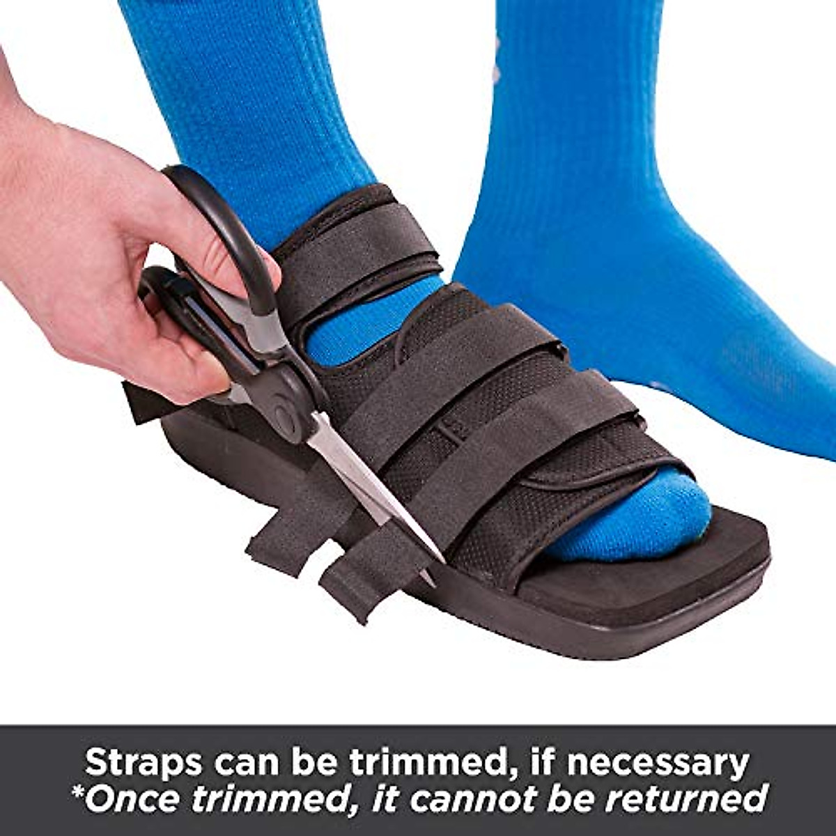 BraceAbility Post-op Shoe for Broken Foot or Toe | Medical/Surgical Walking Boot Cast, Stress Fracture Brace & Orthopedic Sandal with Hard Sole (Small - Female)