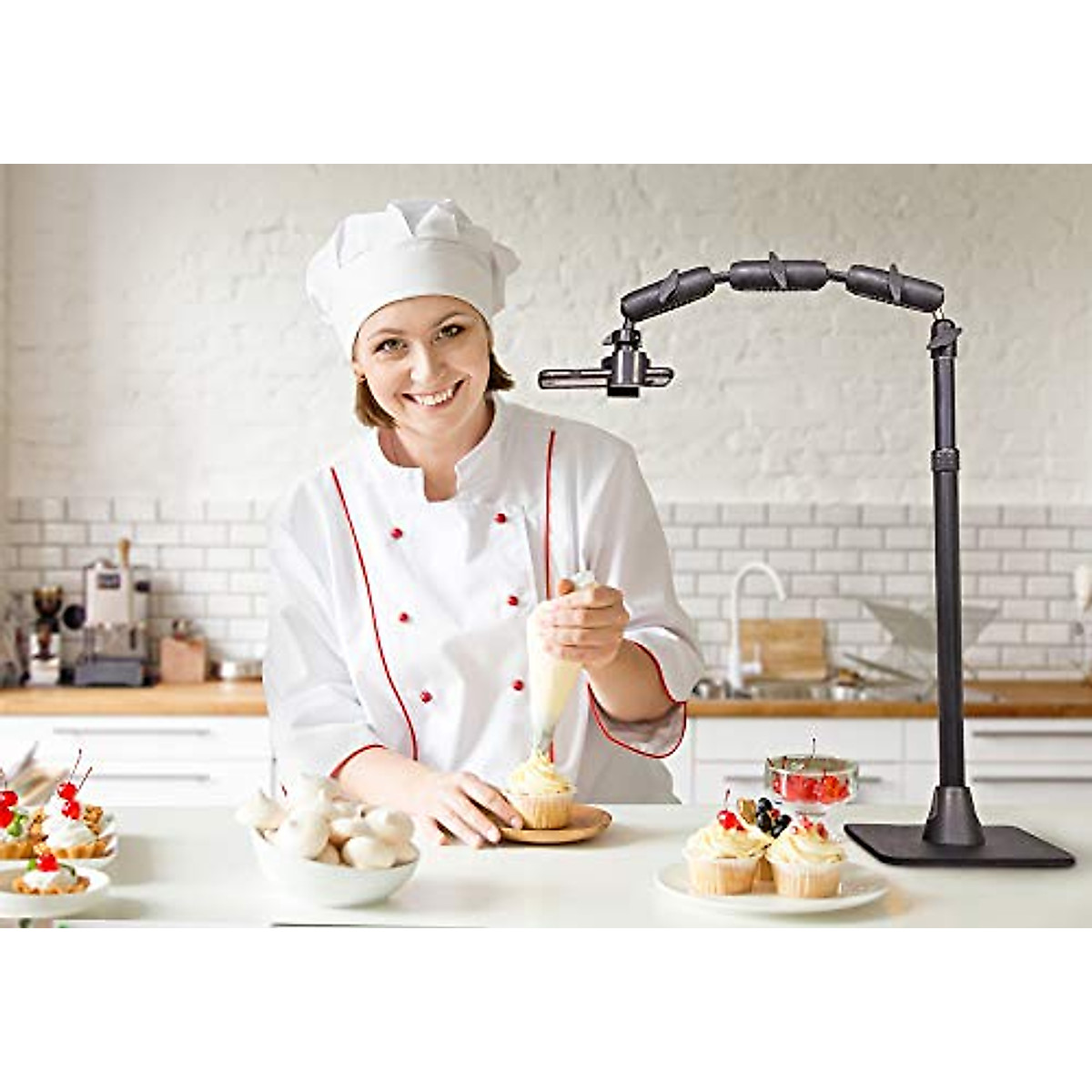 Arkon Pro Phone Stand Black Retail - HD8RV29 & iPhone Tripod Mount for iPhone X iPhone 8 7 6S Plus iPhone 8 7 6S Galaxy Note 8 5 S8 S7 Retail Black