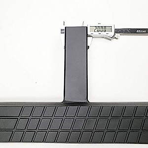 LEDIN 36" Lx3 Hx3 W Towing Hitch Step Bar 2" Receiver Black 3" Round Curved Universal Truck Trailer Rear Bumper Guard