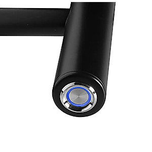 WarmlyYours TW-F10KS-HP Infinity Towel Warmer, Black, Dual Connection, 10 Bars