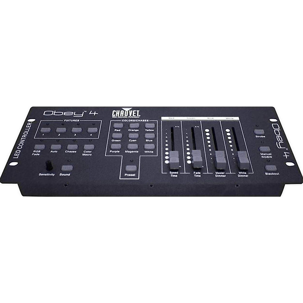 Chauvet Obey 4 DMX-512 LED Wash Light Controller w/3 or 4 Channel Mode+DMX Cable