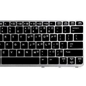 SUNMALL Replacement Keyboard Compatible with HP EliteBook 820 G1 820 G2 720 G1 720 G2 725 G2 with Sliver Frame with Backlight No Pointer