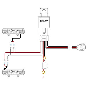 Nilight LED Light Bar 2Pcs 12 Inch 300W Triple Row Flood Spot Combo 30000LM Driving Led Off Road Lights with Off Road Wiring Harness Kit -2 Leads for Trucks ATV UTV SUV, 2 Years Warranty
