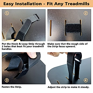 PROLEE Treadmill Desk 34“ Universal Laptop Desk Steady Treadmill Attachment for Laptop/Ipad/Tablet, Fits Most of Treadmills