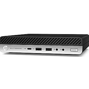 HP EliteDesk 800 G4 4CB30UT Mini Desktop (2.1 GHz Intel Core i5-8500T, 8 GB DDR4 SDRAM, 256 GB SSD, Windows 10 Pro)