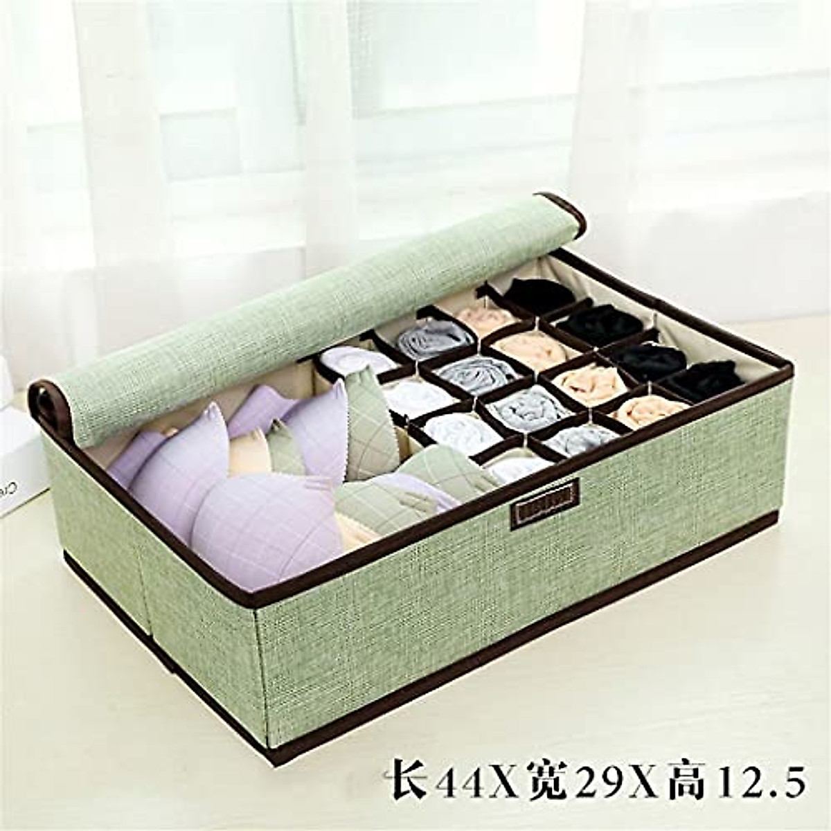 GAJUST Beautiful Tissue Box 17 Grids Bra Underwear Organizer Storage Box Closet Organizer for Underwear Socks Drawer Organizer/a/44 * 29 * 12.5Cm