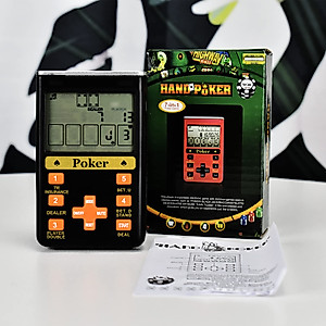 KDSbnk Handheld Poker Game for Adults 7 in 1 Casino Game (Black Plastic)