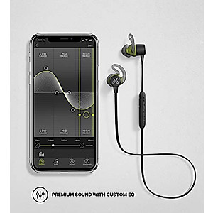 Jaybird Tarah Bluetooth Wireless Sport Headphones for Gym Training, Workouts, Fitness and Running Performance: Sweatproof and Waterproof – Black Metallic/Flash