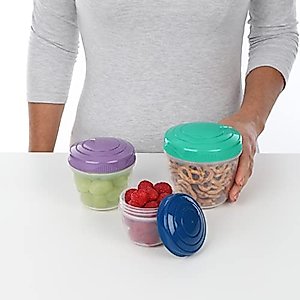 Sistema To Go Collection Snack 'N' Nest Food Storage Container, Color Received May Vary, Set of 3, 150 ml, 305 ml, 520 ml