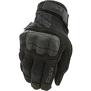 Mechanix Wear: M-Pact 3 Tactical Work Gloves, Touchscreen Capability, Synthetic Leather Gloves, Finger Reinforcement and Impact Protection, Work Gloves for Men (Black, Medium)