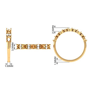 Rosec Jewels Certified Ethiopian Opal and Diamond Half Eternity Ring for Women, 1.50 cttw, Aaa Quality, 14K White Gold, Size:US 6.50