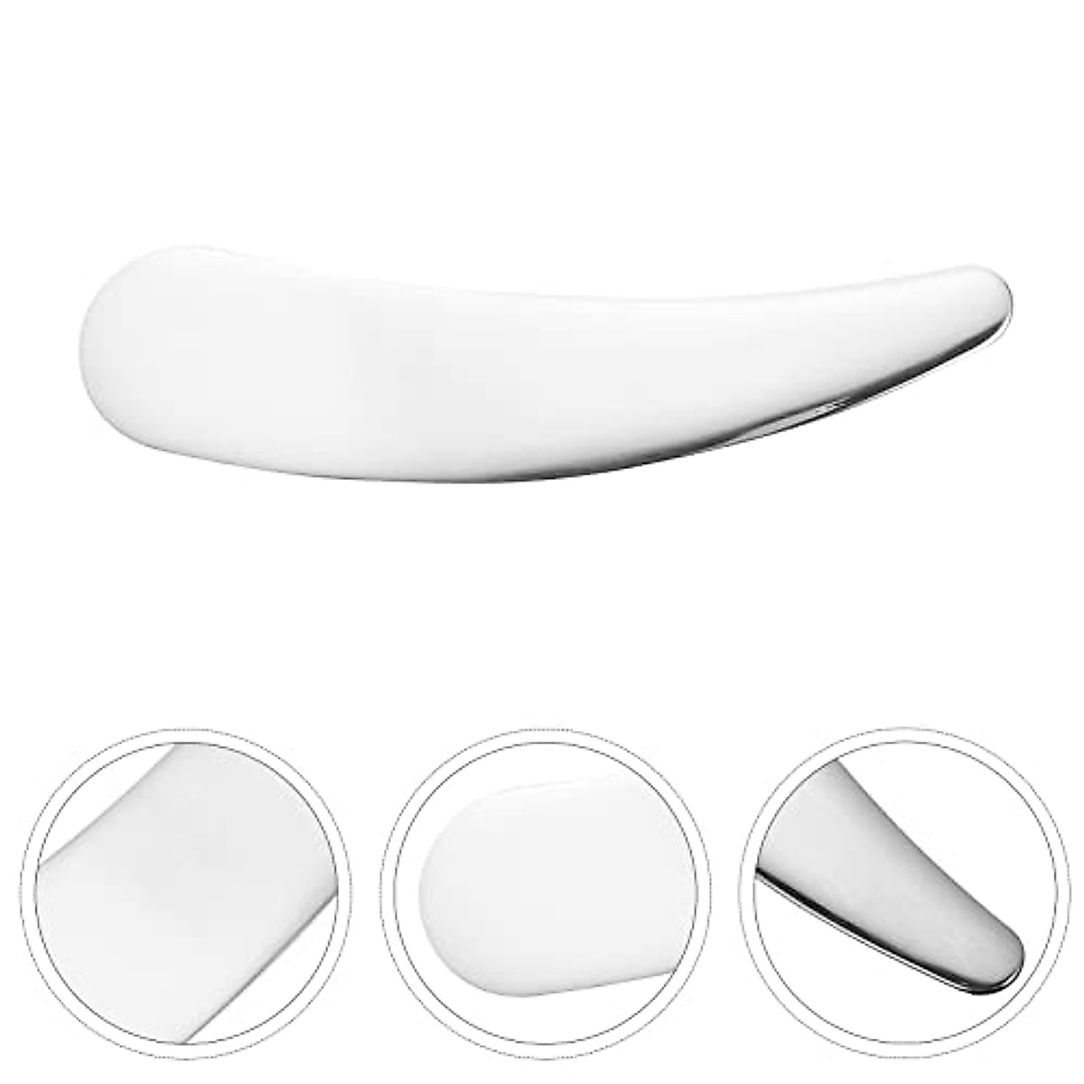 Healifty Mini Metal Cosmetic Spatulas Cream Spoon Practical Cosmetics Dig Scoop Cosmetics Spoon for Mixing and Sampling Makeup Cosmetic Beauty Tools