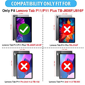 XunyLyee Kids Case for Lenovo Tab P11 Plus (11 Inch), EVA Shockproof Handle Light Weight Stand Cover for Lenovo Tab P11 Plus TB-J616F/ P11 TB-J606F, Blue