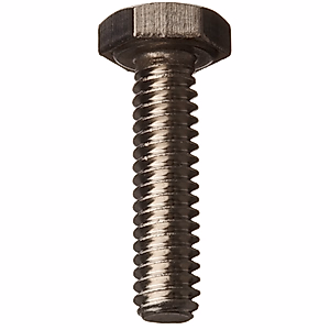 Small Parts 316 Stainless Steel Hex Bolt, UNC Threads, Meets ANSI B18.2.1 Specifications, 1/4"-20 Thread Size, 1" Length, Pack Of 50