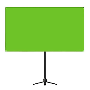 Valera Explorer Green Screen with Stand - Portable Chroma Key Panel, 1000 Free Backgrounds Included, Wrinkle Resistant Green Fabric Backdrop, Tripod & Wall Mount, Carry Case, Portrait & Wide Landscape