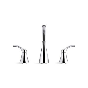 Kohler 27390-4-CP Simplice Bathroom Sink Faucet, 1.2 gpm, Polished Chrome