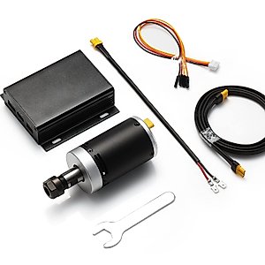 Genmitsu CNC Brushless Motor DC Spindle Kit 24V 12000rpm with Drive Board & Collet Holder Installed, Perfect for 3018 Series CNC Machine